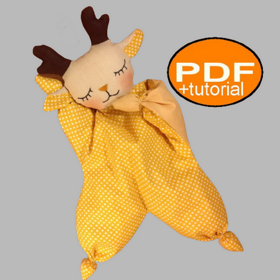 Baby lovey pattern Deer pattern Sewing pattern Tutorial PDF | Inspire ...