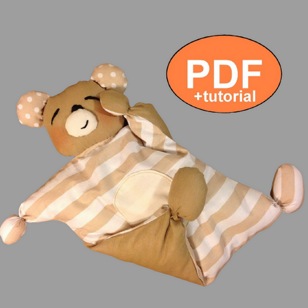 Baby Bear Lovey Pattern Bear pattern PDF Baby doll pattern b | Inspire ...