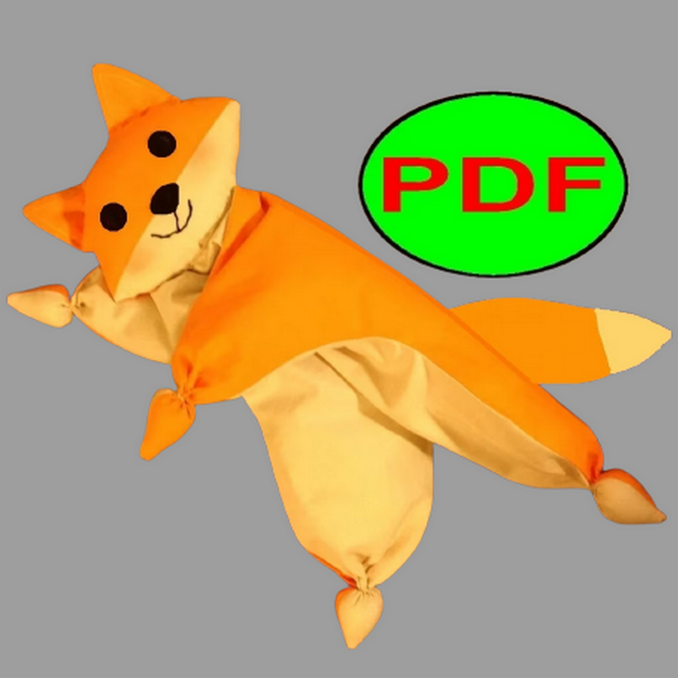 Fox lovey pattern Plush Fox sewing pattern Baby lovey Fox pa - Inspire ...