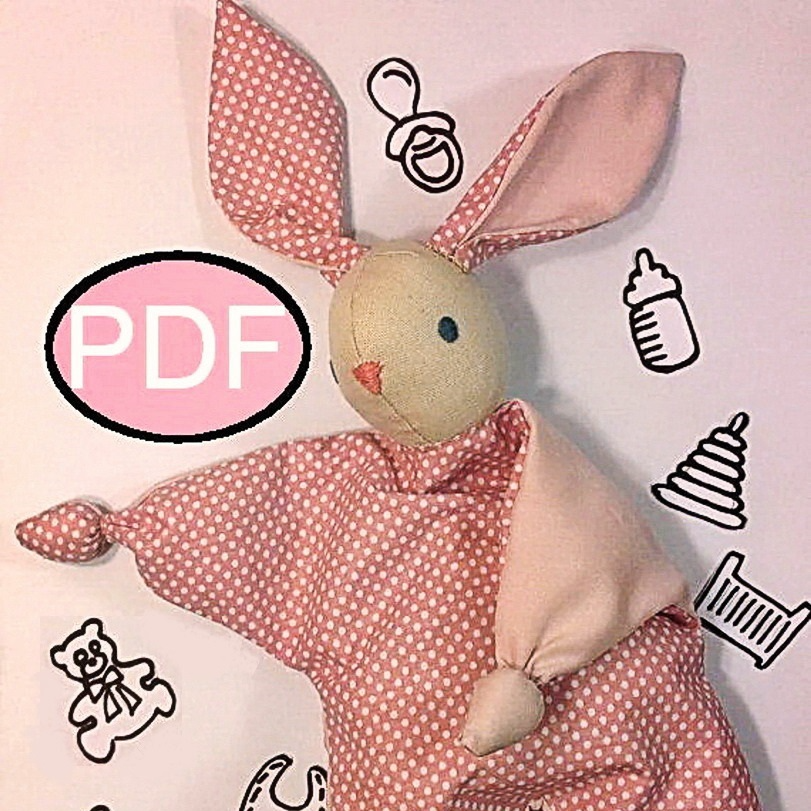 Bunny Lovey Sewing Pattern Bunny pattern PDF Bunny sewing pa | Inspire ...
