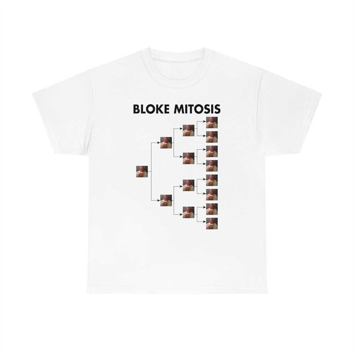 Bloke Mitosis funny meme T-shirt | Inspire Uplift