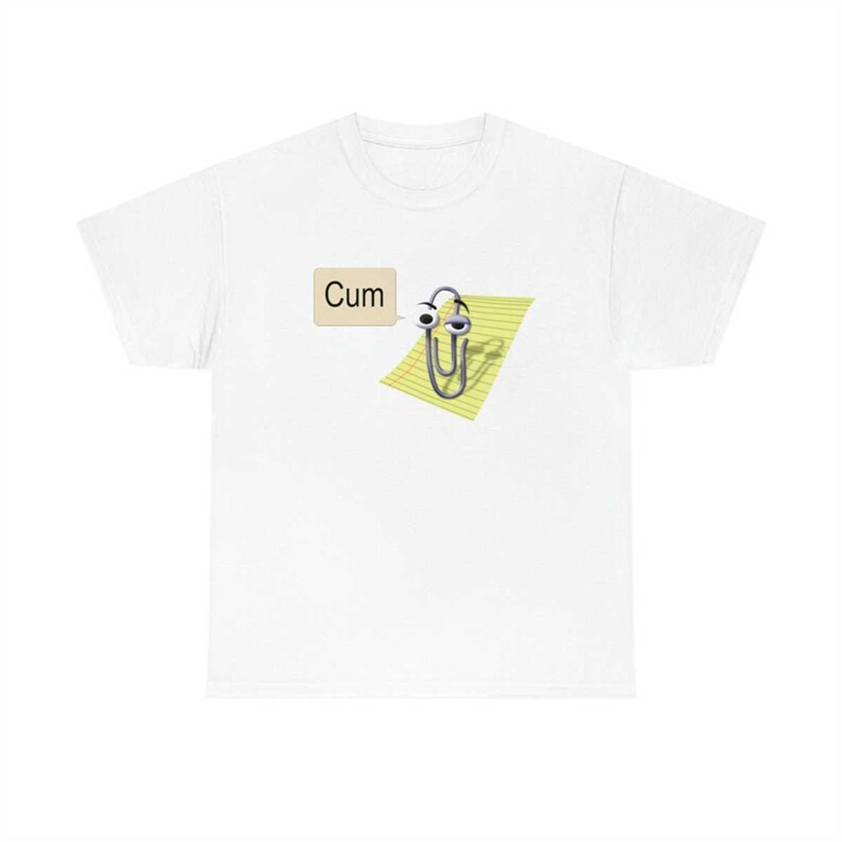Cum Paper Clip Office Assistant Microsoft Word T-shirt | Inspire Uplift