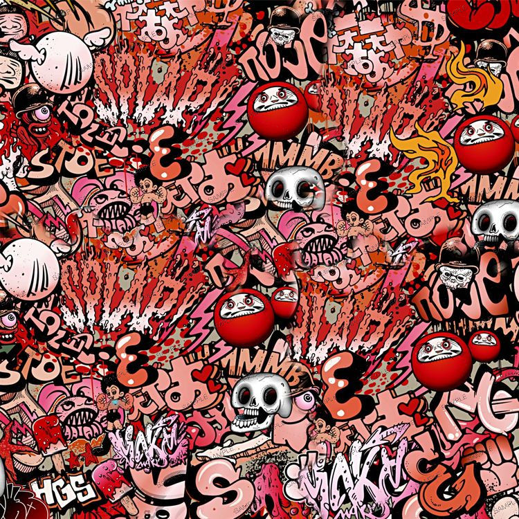 Graffiti 31 Seamless Tileable Repeating Pattern | Inspire Uplift