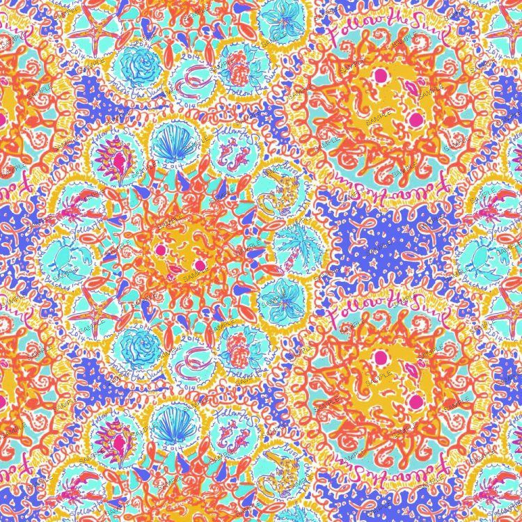 Folllow the Sun Seamless Tileable Repeating Pattern | Inspire Uplift