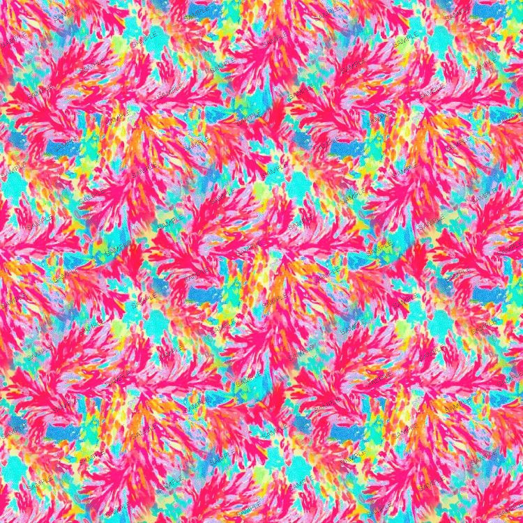 Lilly Palm Beach Coral Seamless Tileable Repeating Pattern | Inspire Uplift