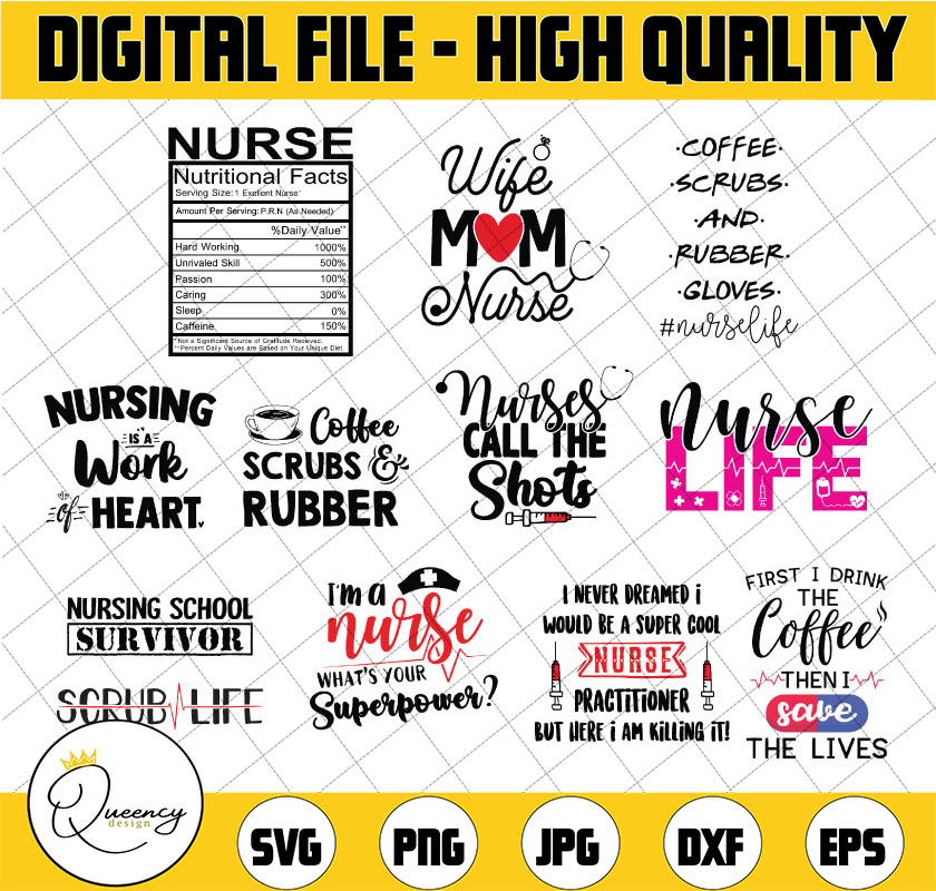 Nurse SVG | Nurse SVG Bundle | Nursing SVG | Nurse Cut File | Inspire ...