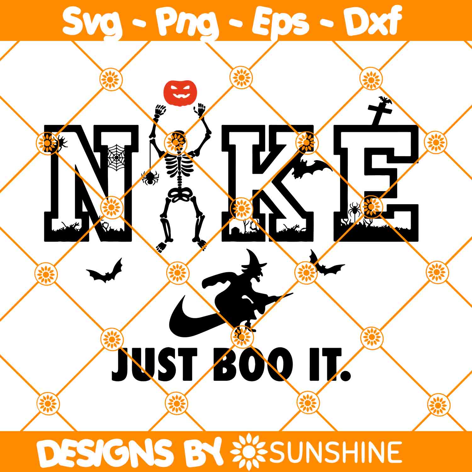 Nike Just Boo it Svg, Skeleton Just Boo IT Svg, Witch Just B - Inspire ...