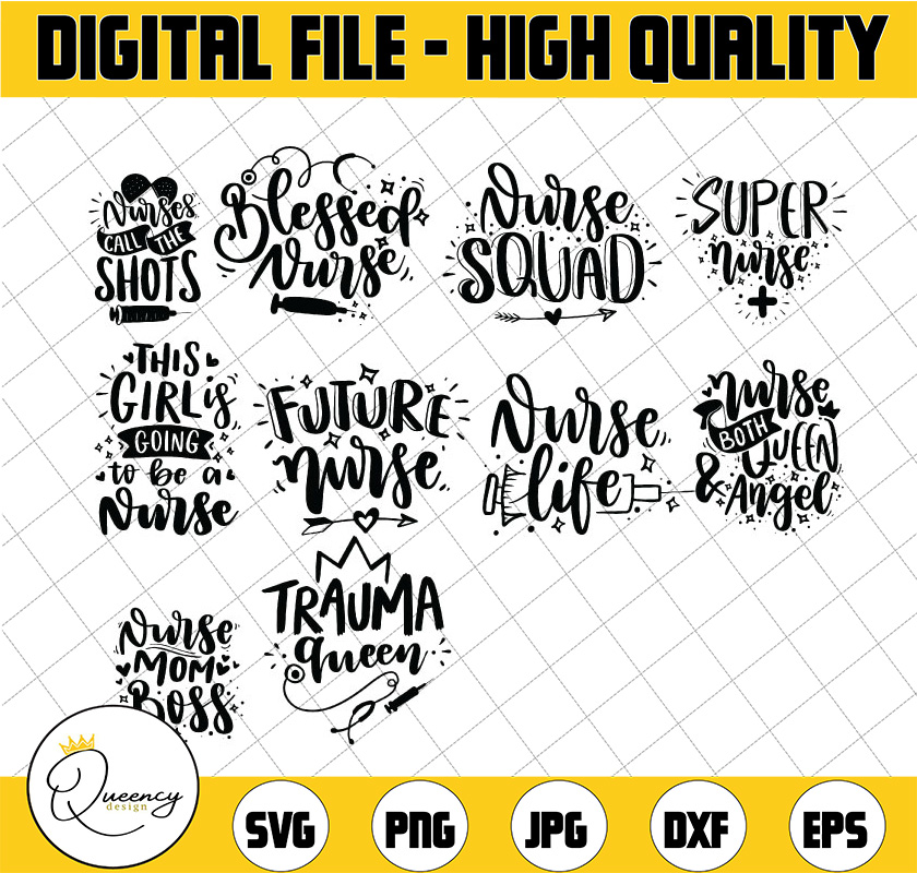 Nurse Life SVG Bundle | Nursing SVG Cut Files | printable ve | Inspire ...