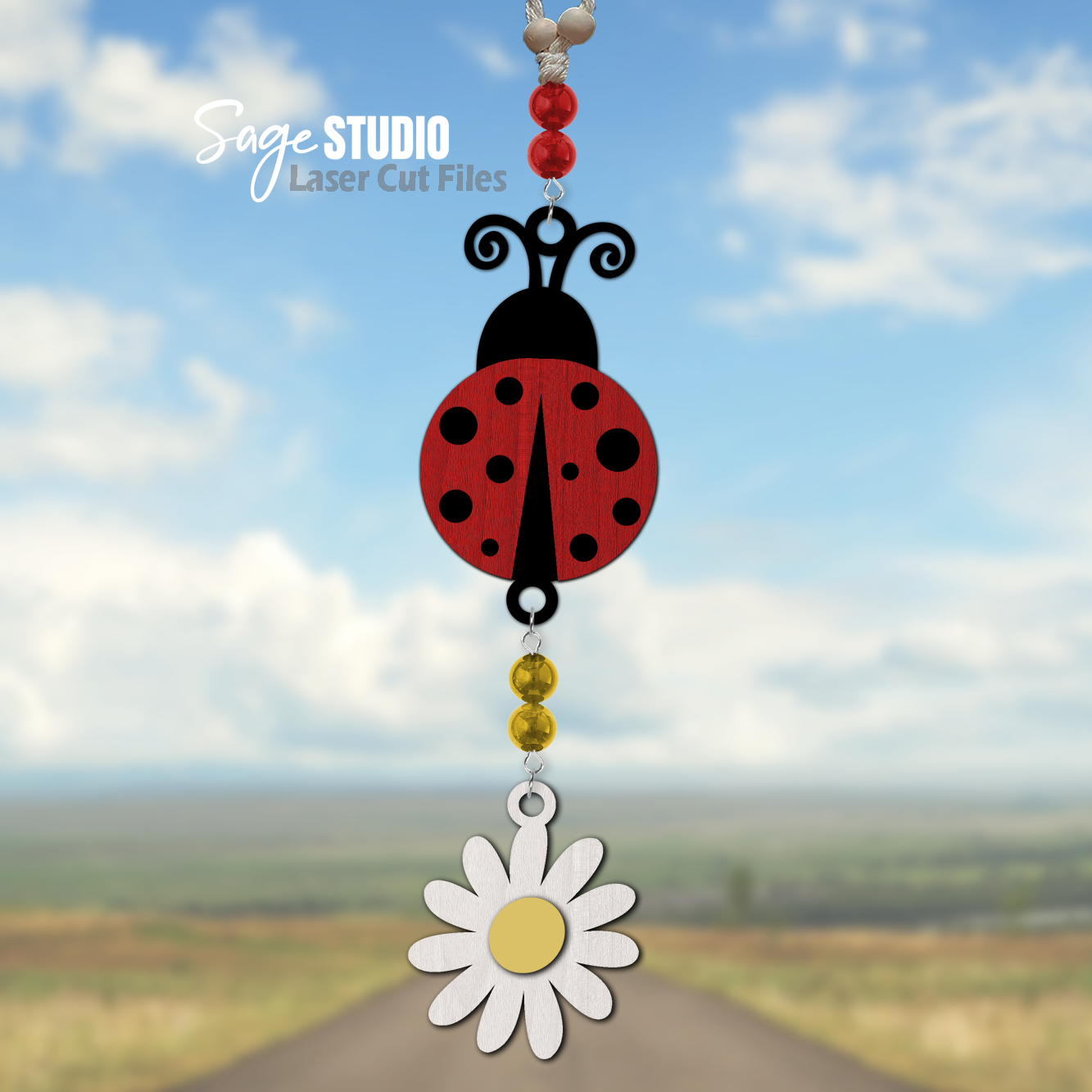 Ladybug Car Charm SVG Laser Cut Files | Daisy Svg | Car Acce | Inspire ...