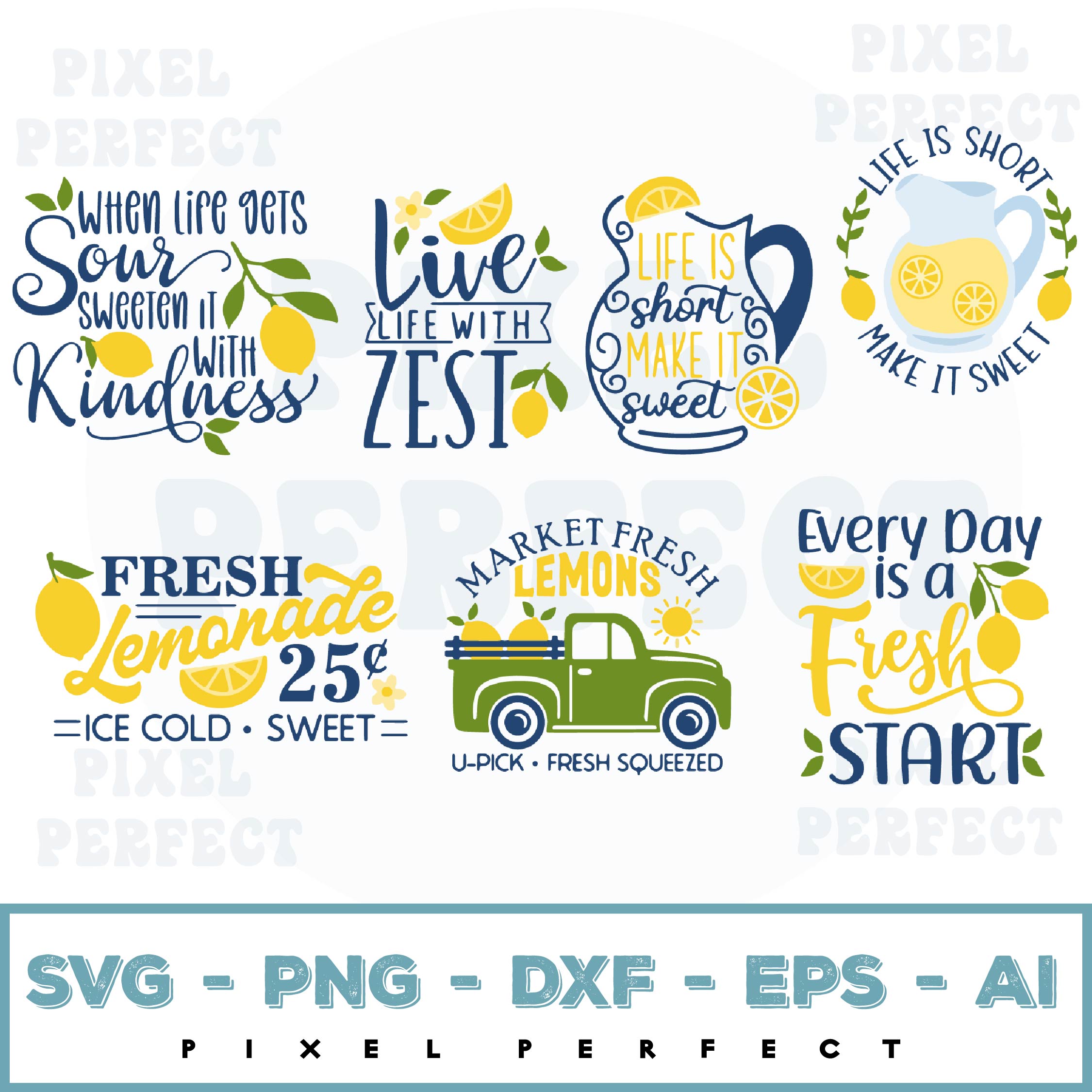 Lemon clipart, citrus digital art, Lemonade clip art, Vector | Inspire ...