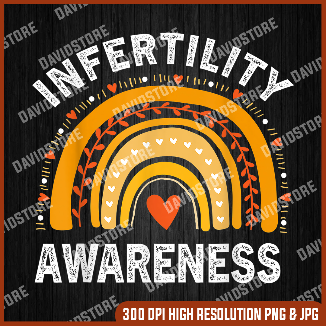 Infertility Awareness Rainbow Png, Trendy Hearts Png, Digita | Inspire ...