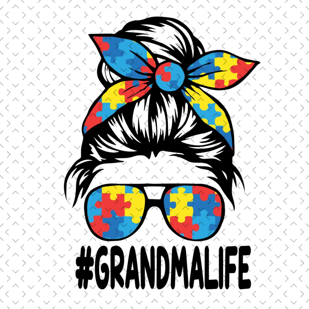 Autism Grandma Life Svg, Autism Svg, Grandma Life Svg, Autis - Inspire ...