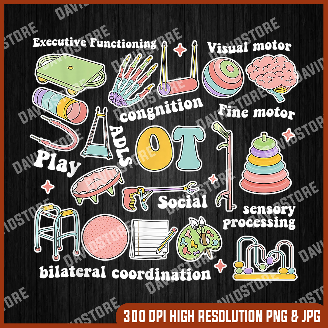 Occupational Therapy Pediatric Therapist OT Month Png, Healt | Inspire ...