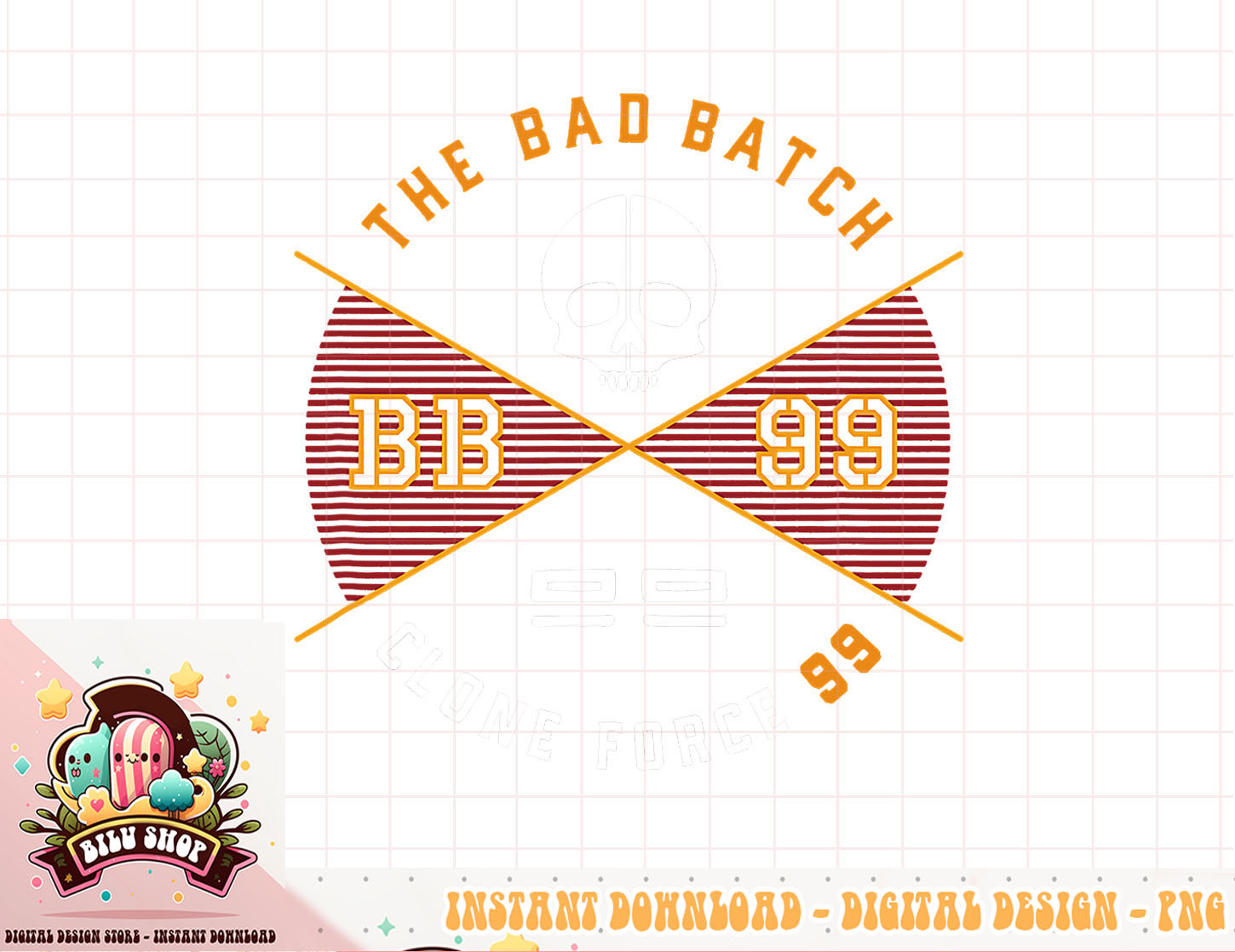 Star Wars The Bad Batch BB 99 V2 Logo png | Inspire Uplift