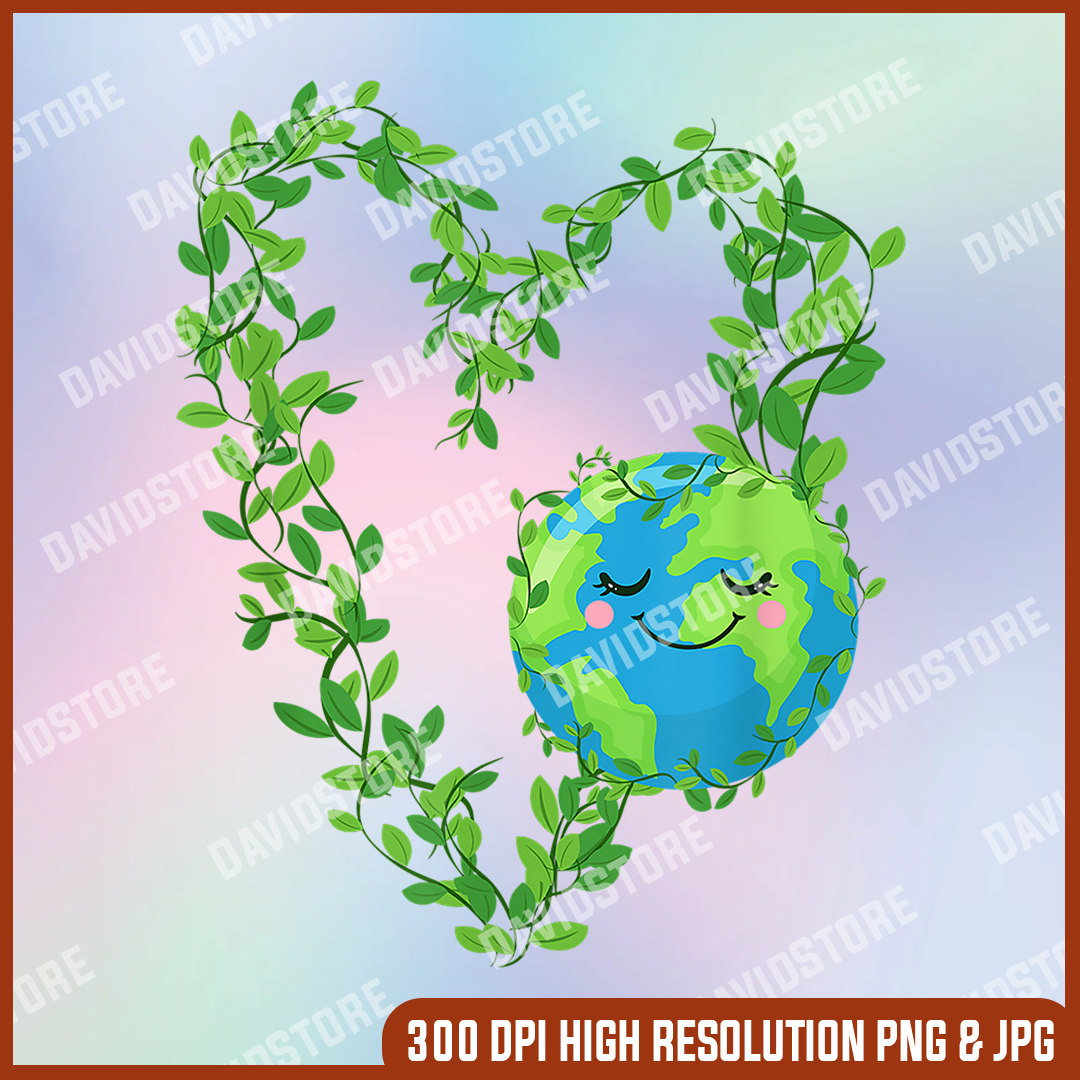 Heart Earth Day Kids Png, Earth Day Png, Digital File, PNG H | Inspire ...