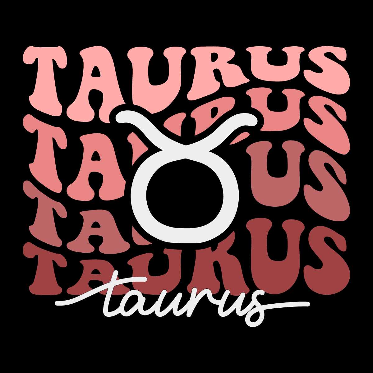 Taurus SVG PNG, Stacked Taurus SVG Cricut For Files Design | Inspire Uplift