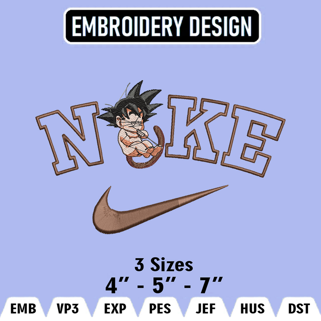 Dragon Ball Nike, Goku Nike Embroidery Files, Nike Embroider | Inspire ...