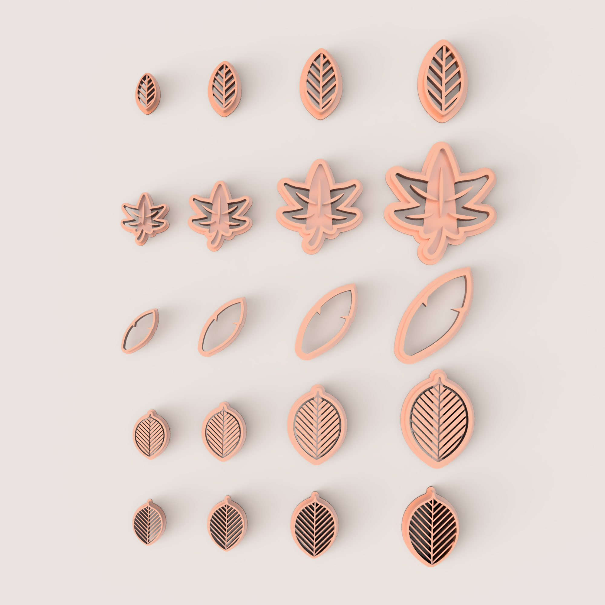 3D Model STL FILE LEAF POLYMER CUTTER | Inspire Uplift