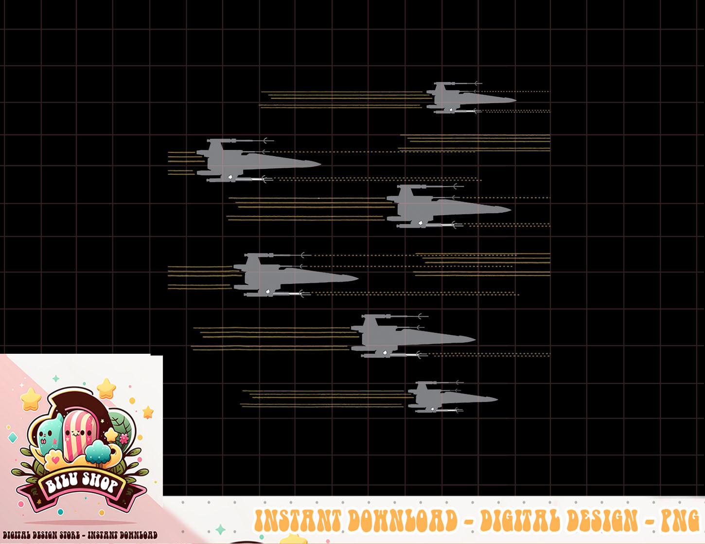 Star Wars X-Wing Starfighters Soar Pattern png | Inspire Uplift