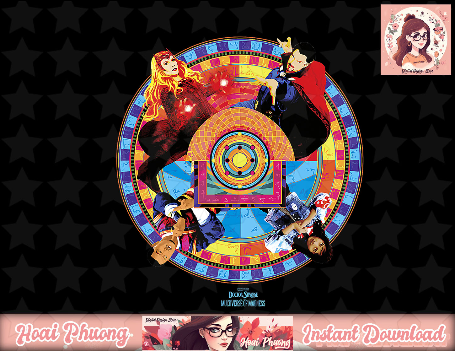 Marvel Doctor Strange In The Multiverse Of Madness Badge T-S | Inspire ...