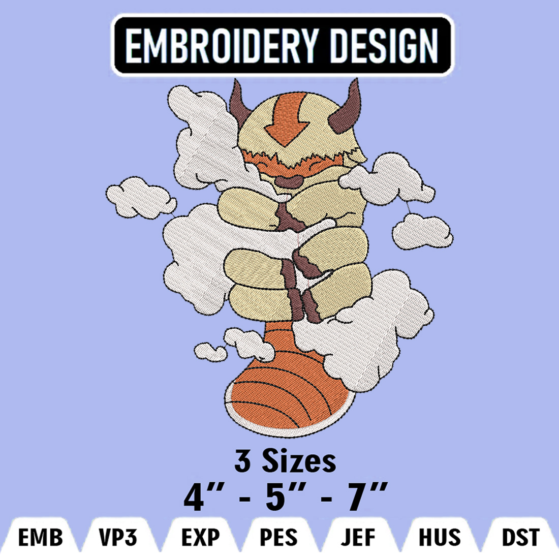 Appa Designs, Appa Logo Embroidery Files, Avatar Machine Em | Inspire ...