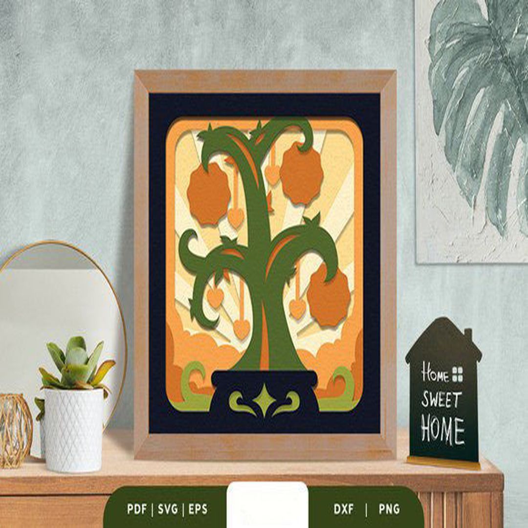 Family Tree 3 Members 3D Shadow Box SVG, Shadow Box Template - Inspire ...