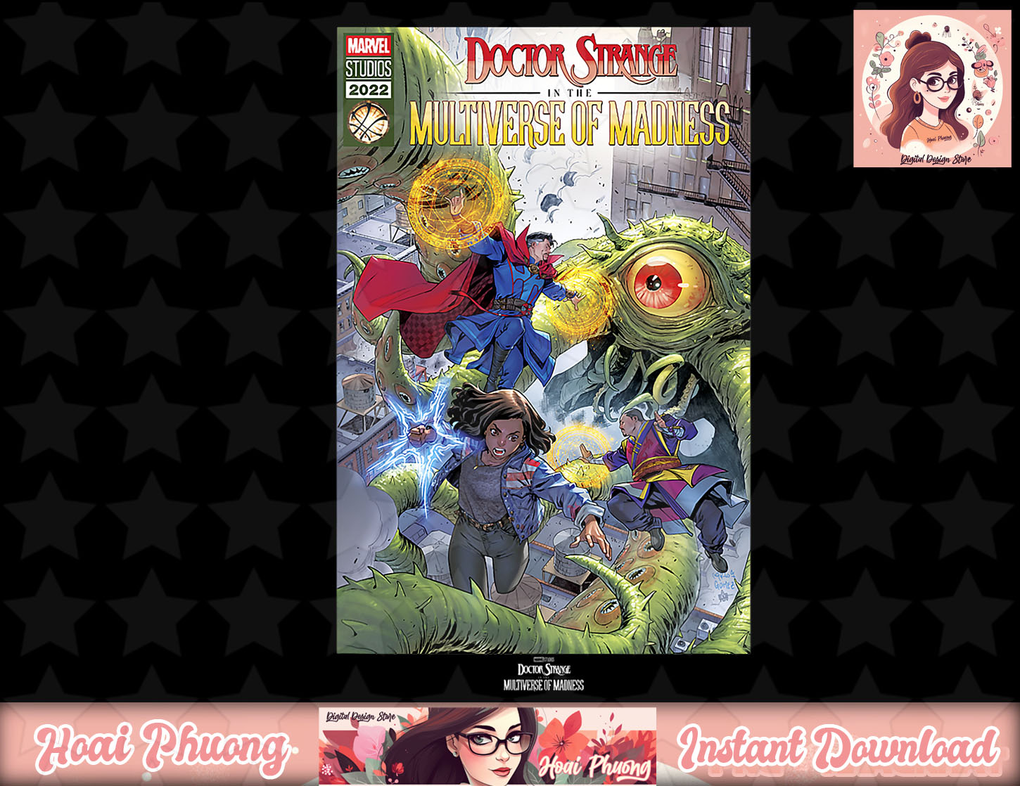 Marvel Doctor Strange In The Multiverse Of Madness Cover T-S - Inspire ...