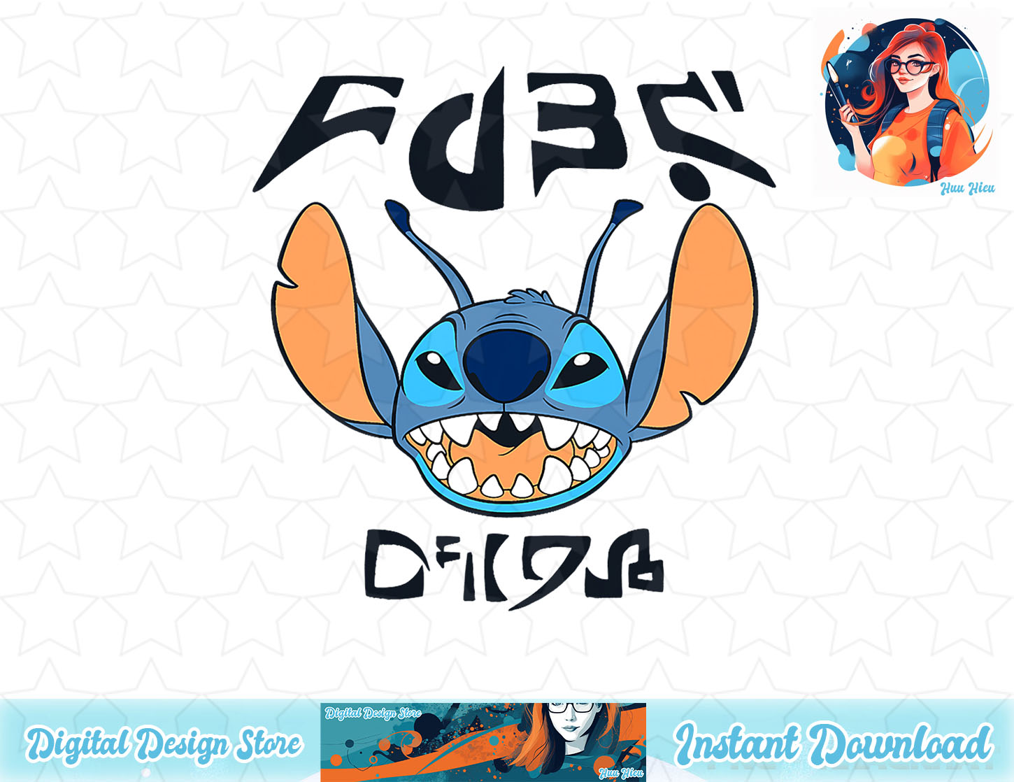 Disney Lilo & Stitch Alien Writing Growl Face T-Shirt copy P - Inspire ...