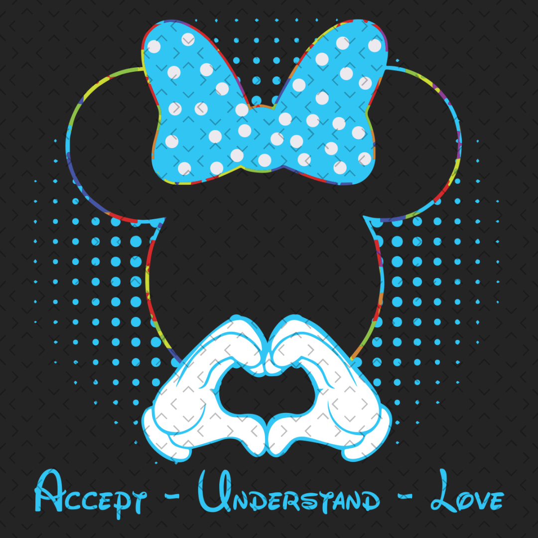 Autism Minnie Mouse, Autism Svg, Accept Understand Love, Aut | Inspire ...