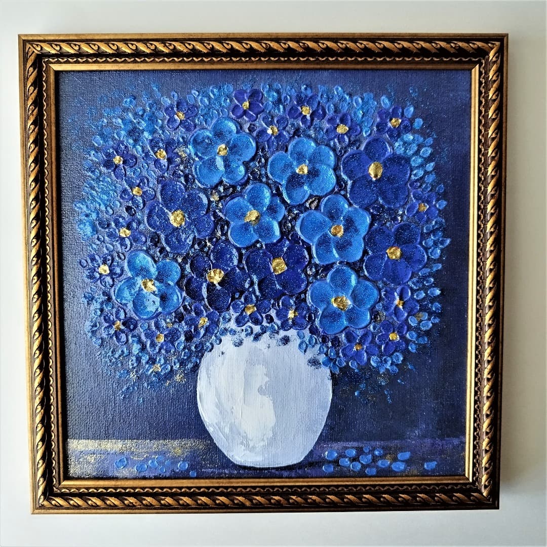 Blue Flower Painting