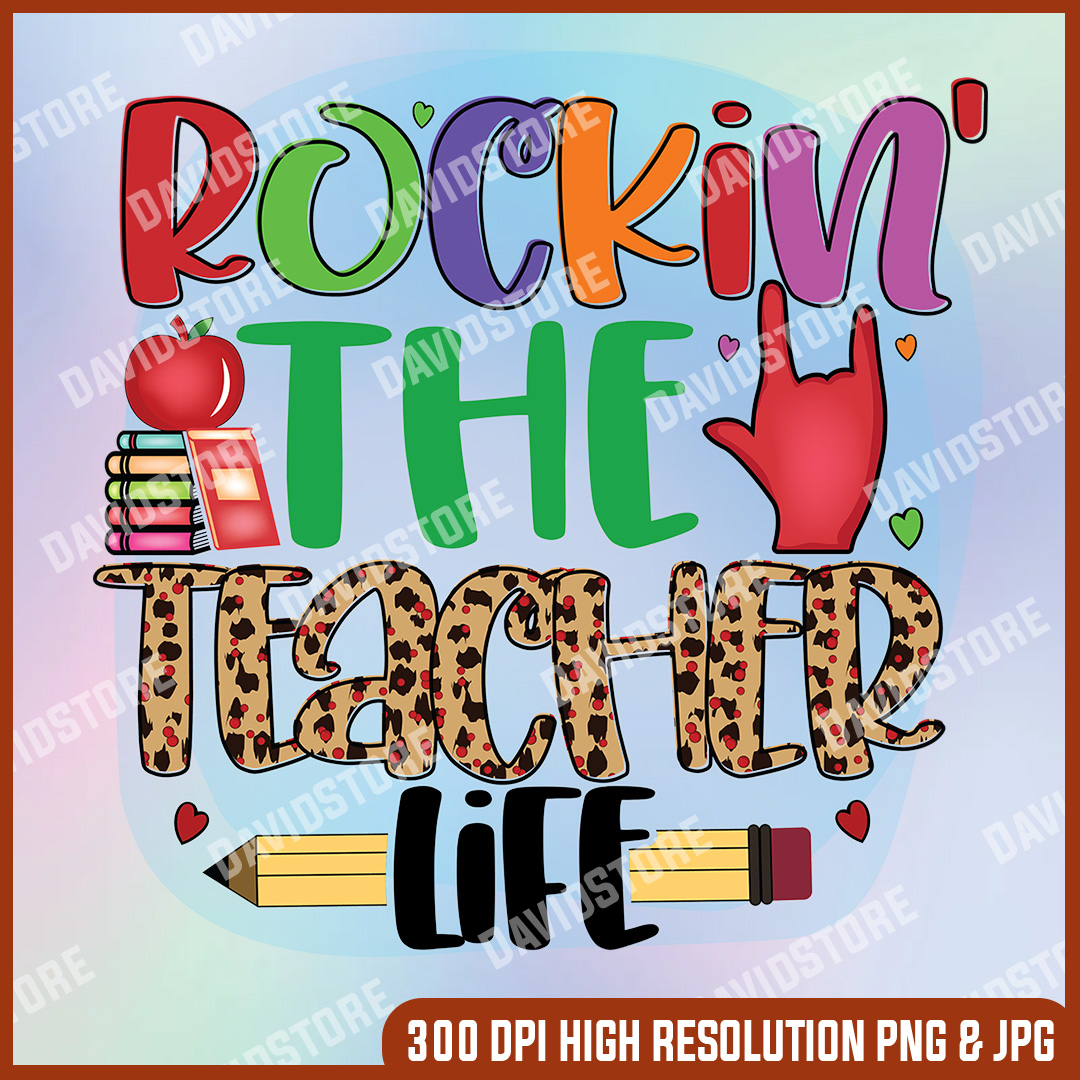 Rocking the Teacher Life Png, Back to school, Teaching Subli | Inspire ...