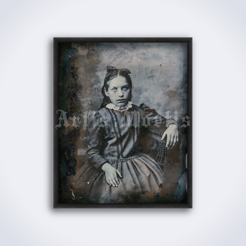 Strange ghostly girl vintage gothic daguerreotype photo prin | Inspire ...