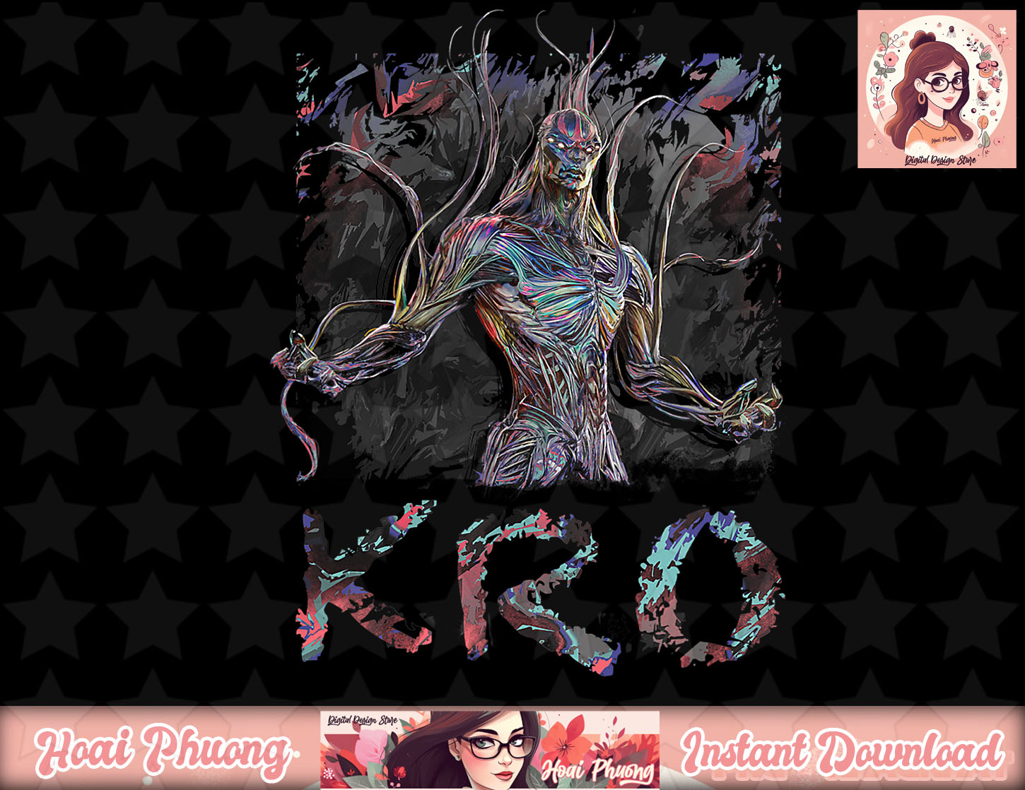 Marvel Eternals Kro Camo Poster PNG Sublimate - Inspire Uplift