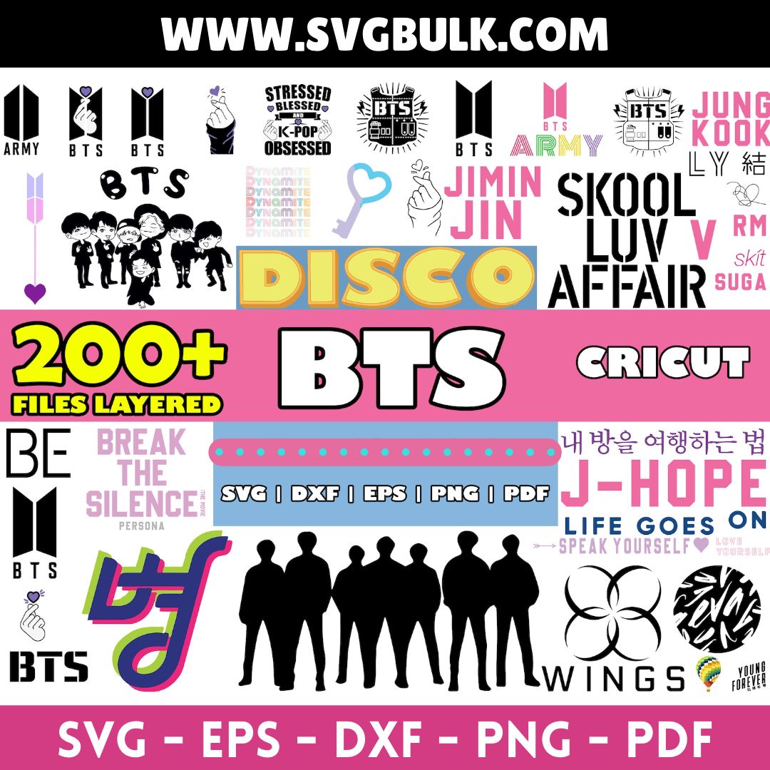BTS svg, Kpop star svg, Clean cut svg file, BTS Silhouette, - Inspire ...
