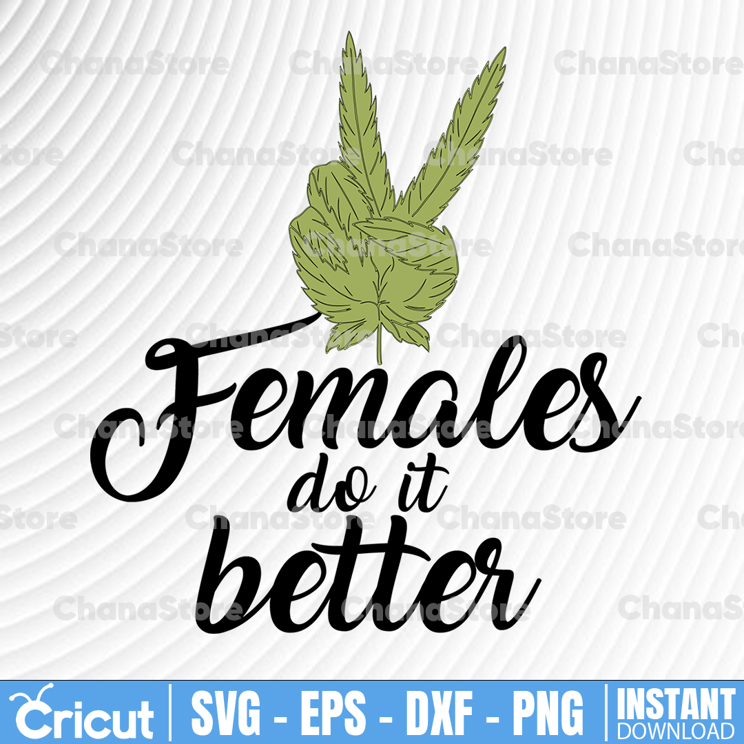 Stoner Middle Finger Females Do It Better Girl Smoking Weed | Inspire ...