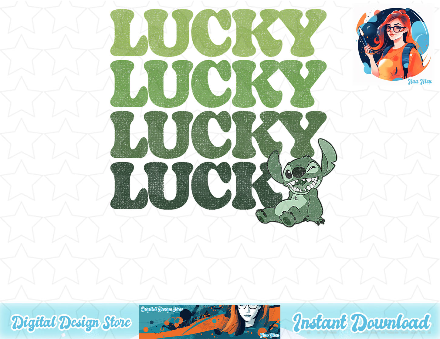 Disney Lilo & Stitch Lucky Stitch Stacked St. Patrick's Day - Inspire ...