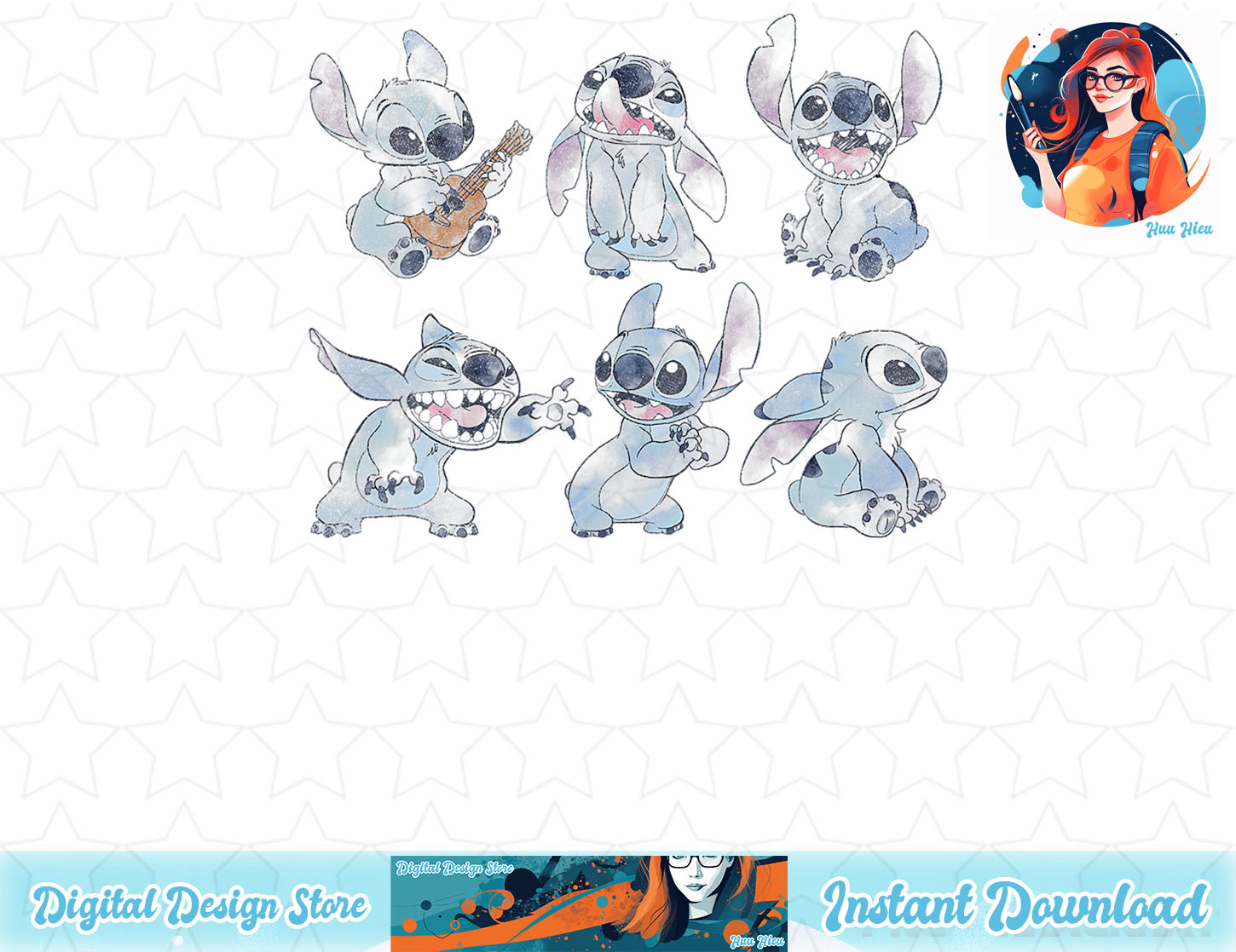 Disney Lilo & Stitch Many Stitch Sketches T-Shirt copy PNG S - Inspire ...