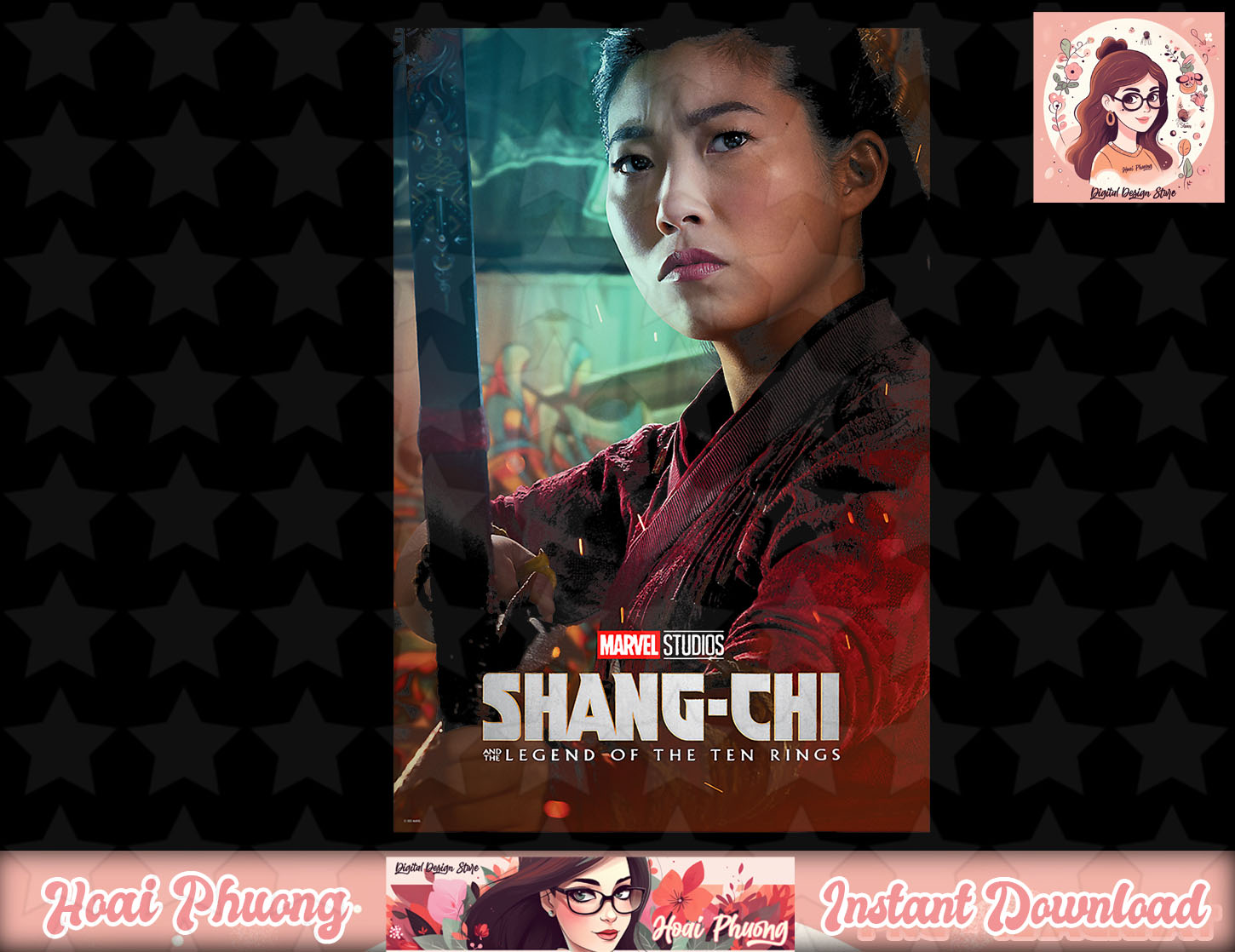 Marvel Shang-Chi Katy Poster T-Shirt copy PNG Sublimate - Inspire Uplift