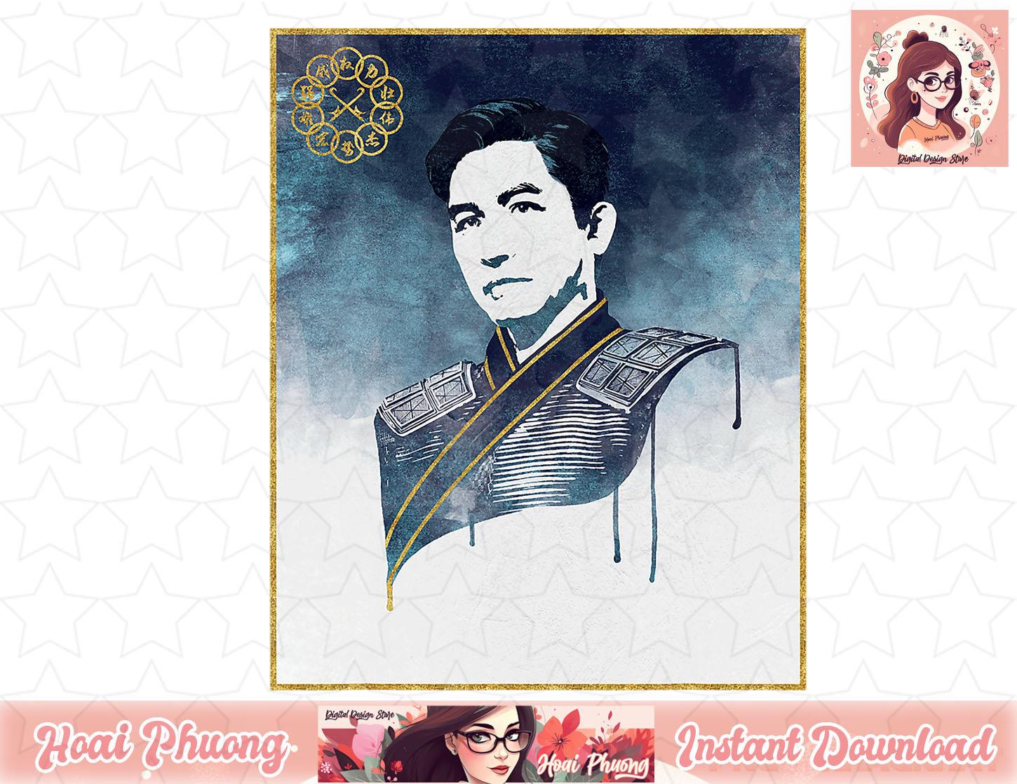 Marvel Shang-Chi Legend of the Ten Rings Wenwu Portrait T-Sh - Inspire ...