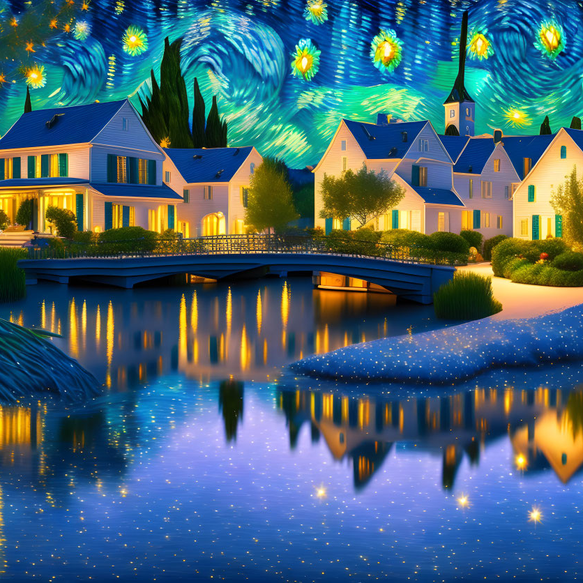 Starry, Starry Night. Add sparkling stars in the sky and ref | Inspire ...