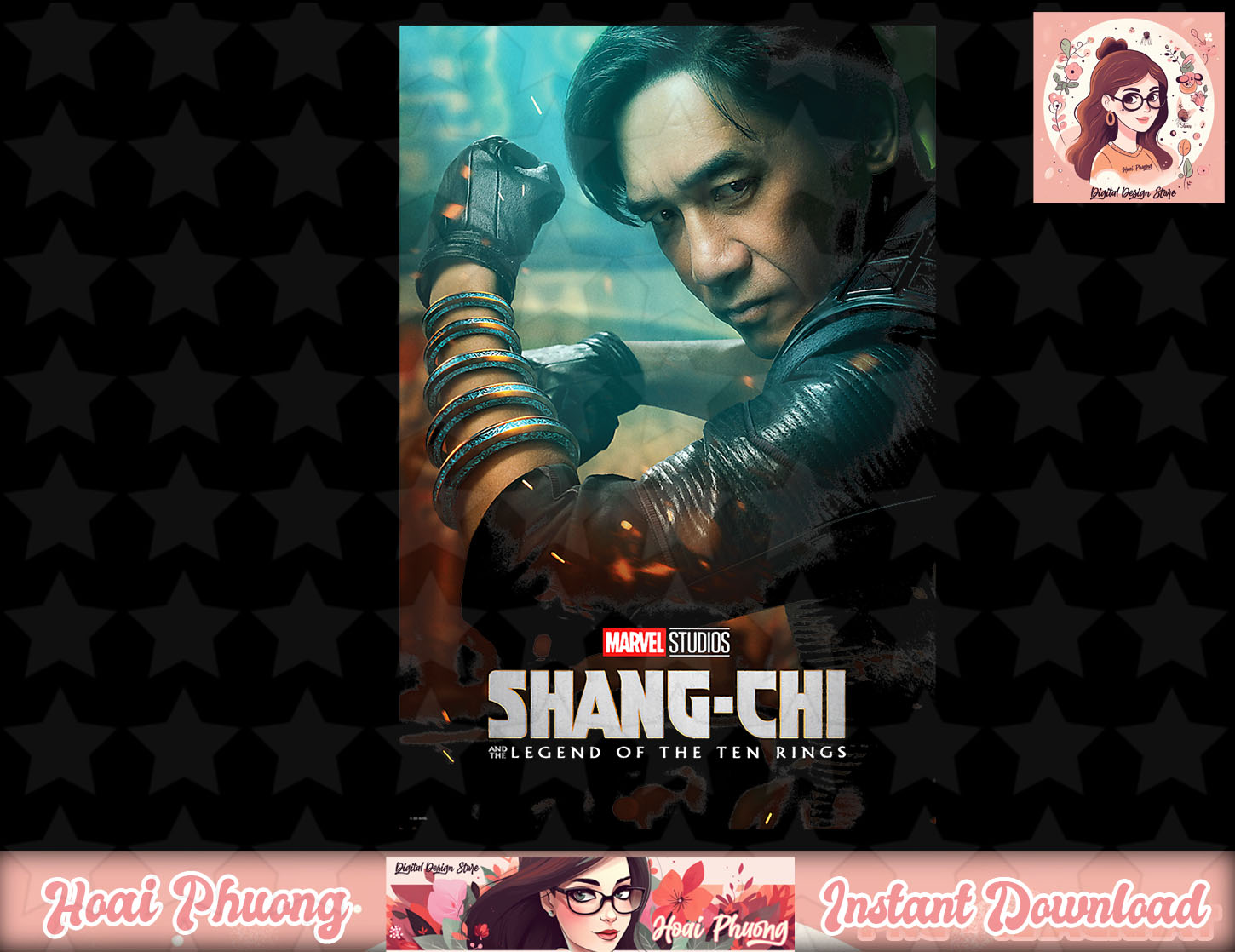 Marvel Shang-Chi Wenwu Poster T-Shirt copy PNG Sublimate | Inspire Uplift