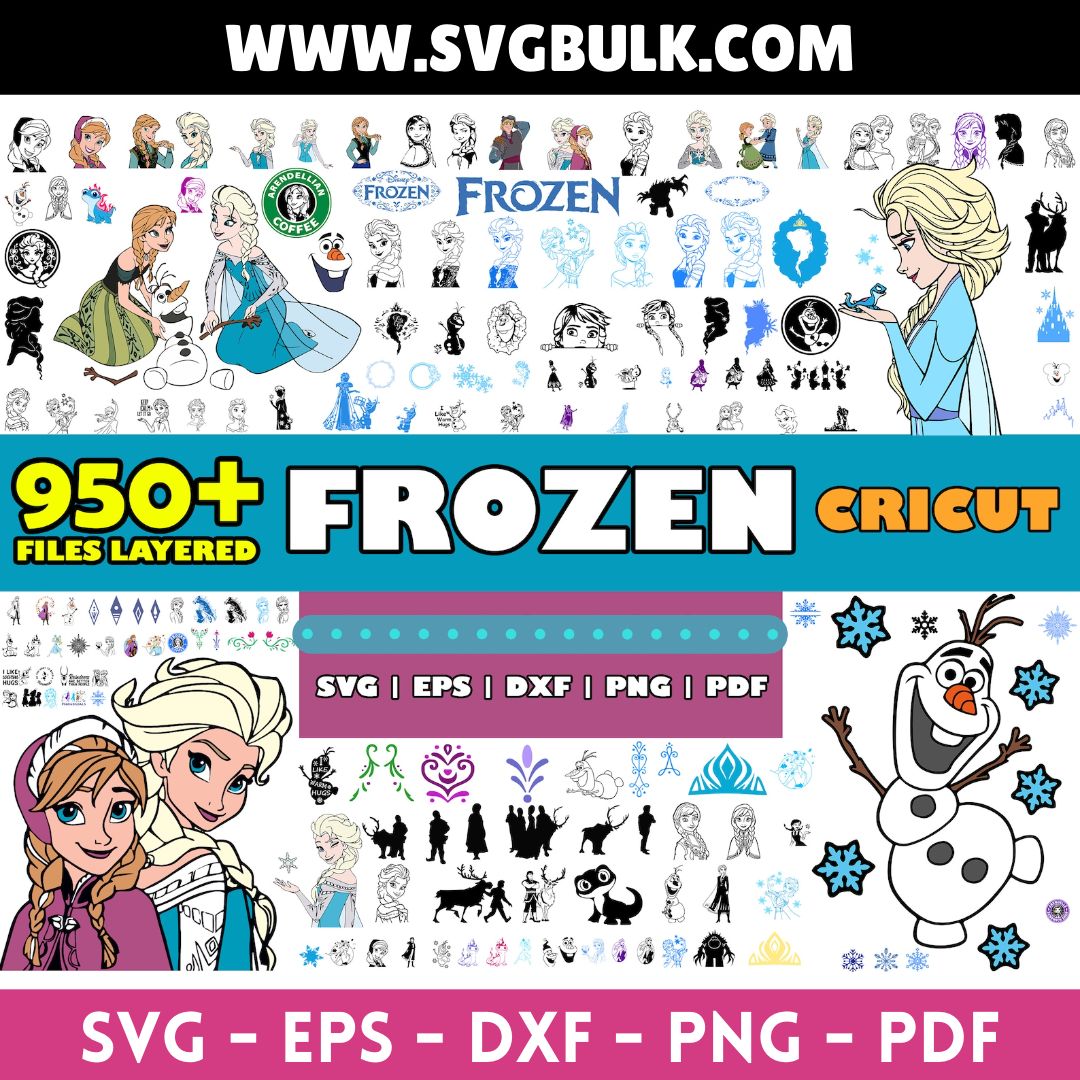 Frozen SVG, Frozen Svg Bundle, Anna Svg, Olaf Svg | Inspire Uplift