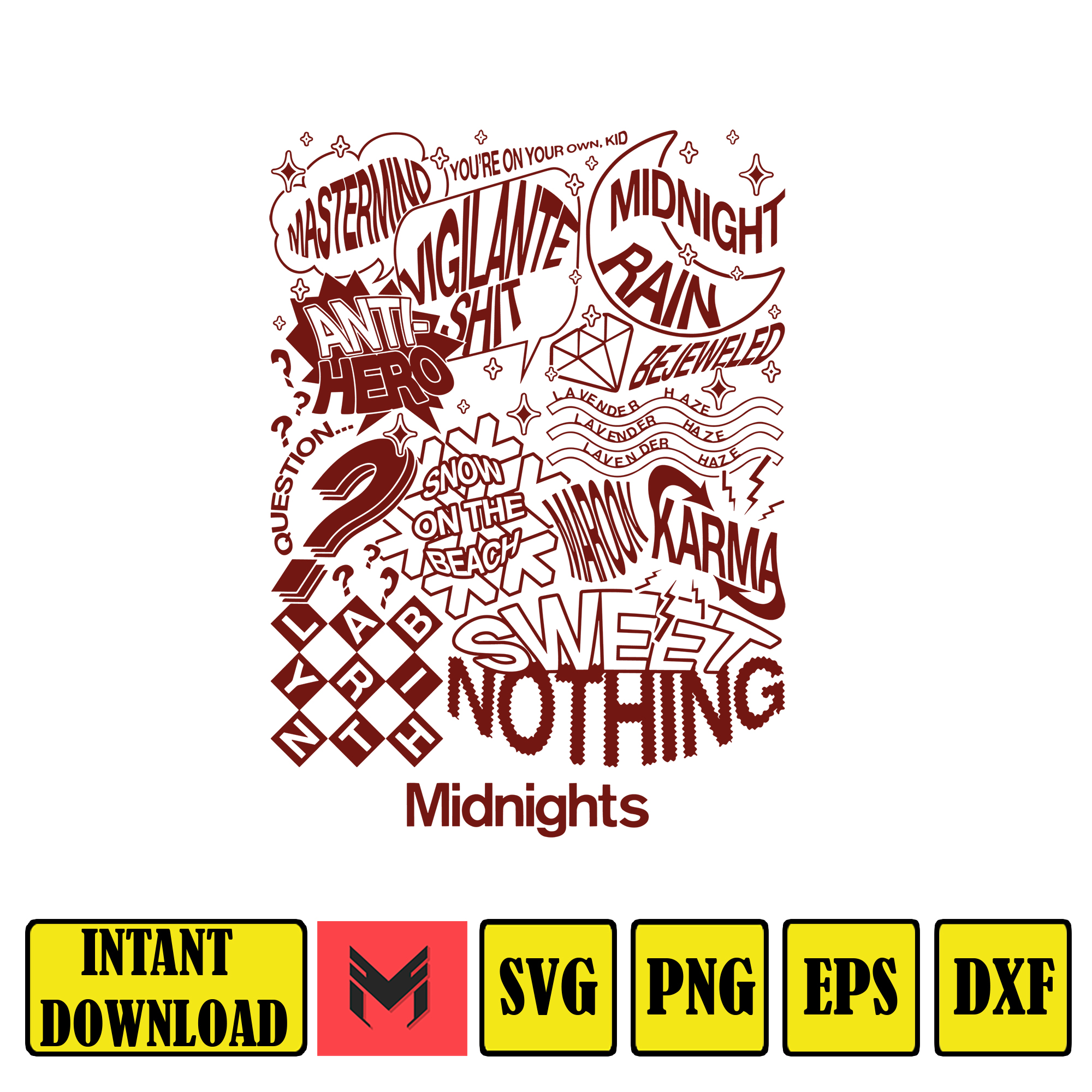 The Eras Tour Svg, The Eras Tour PNG, Swifties Merch , Midni - Inspire ...