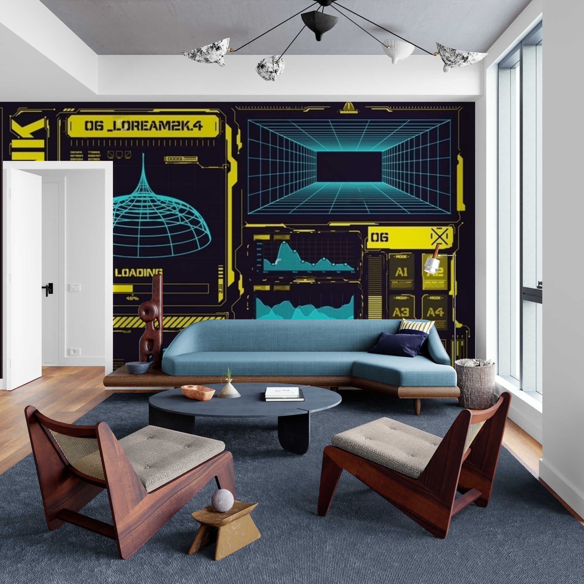 Cyberpunk mural wallpaper self-adhesive, Cyberpunk wall art, | Inspire ...