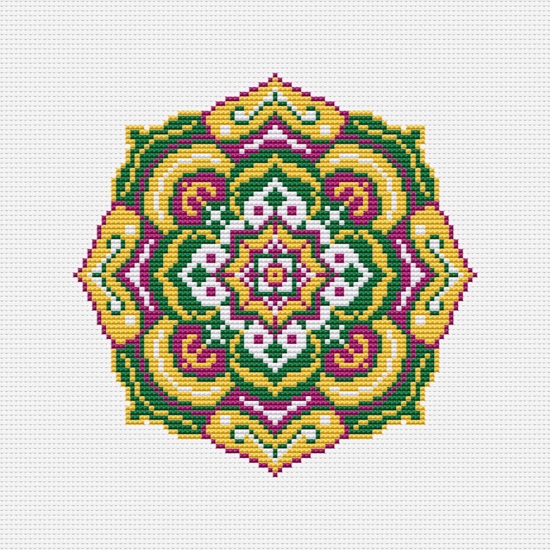 mandala cross stitch - Inspire Uplift