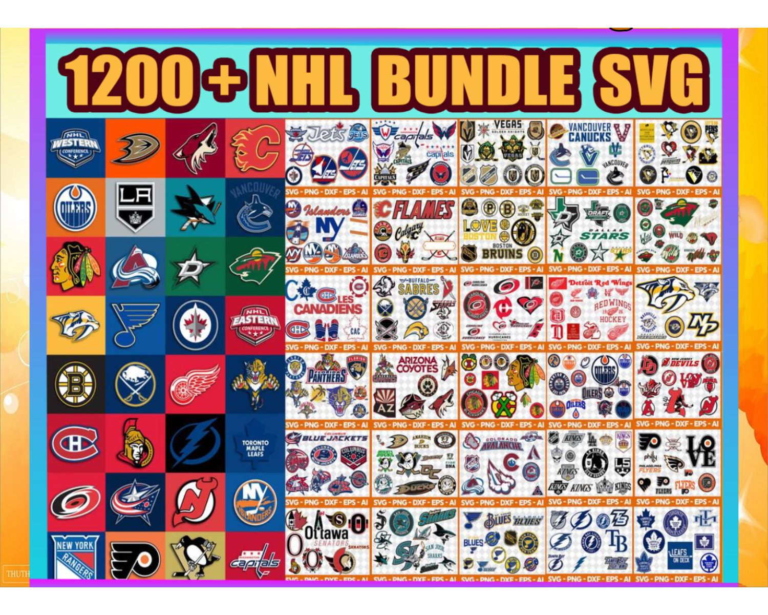 All tearm NHL Bundle Svg, Sport Svg, NHL Svg, Nhl Team Svg, - Inspire ...