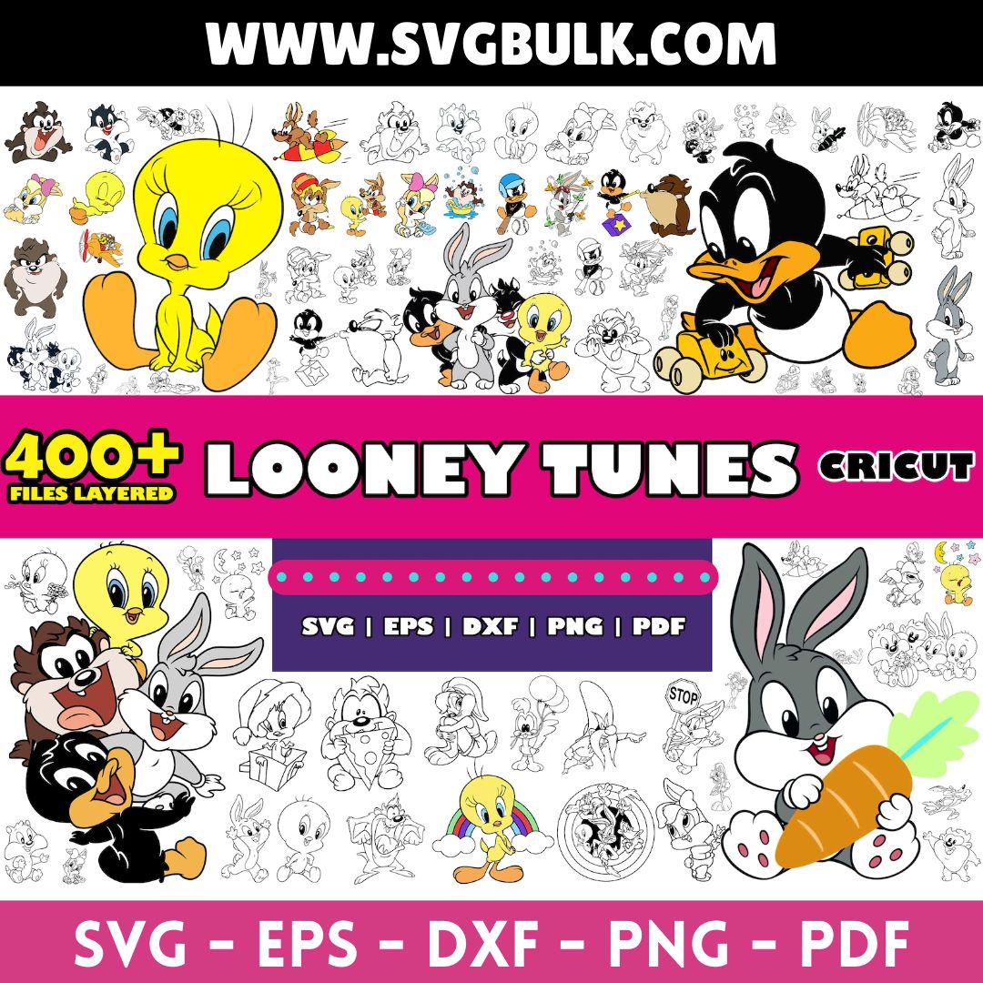 Baby Toons SVG, Looney Tunes SVG, Looney Tunes Birthday Svg, | Inspire ...