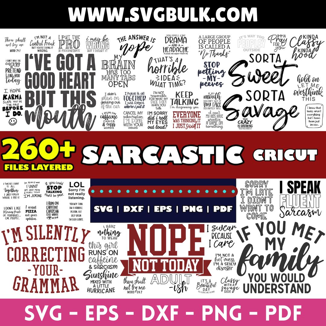 sarcastic svg Bundle, sarcastic Clipart, sarcastic svg, sarc - Inspire ...