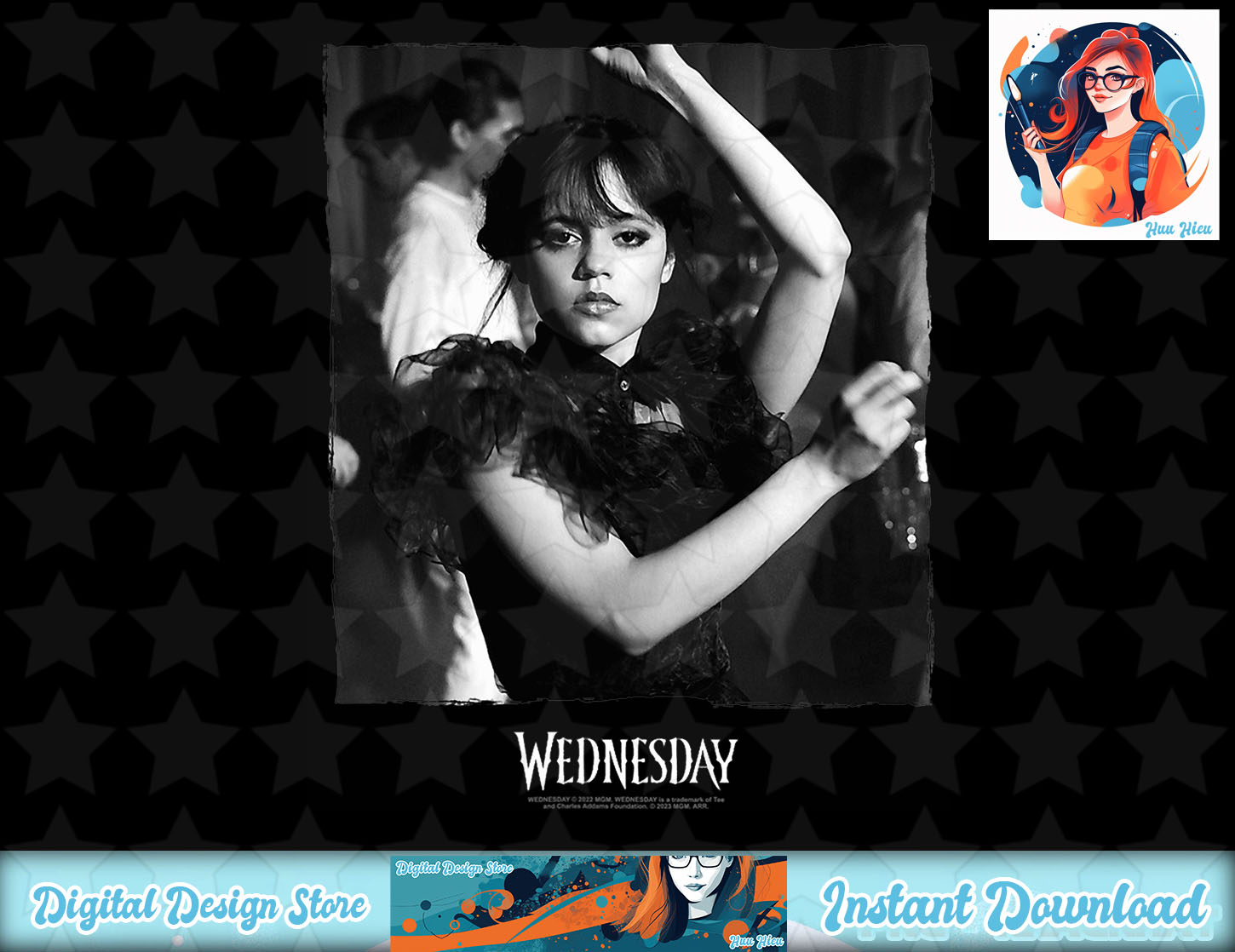 Wednesday Dark Dancing Queen Wednesday Photoreal & Logo V2 T - Inspire ...