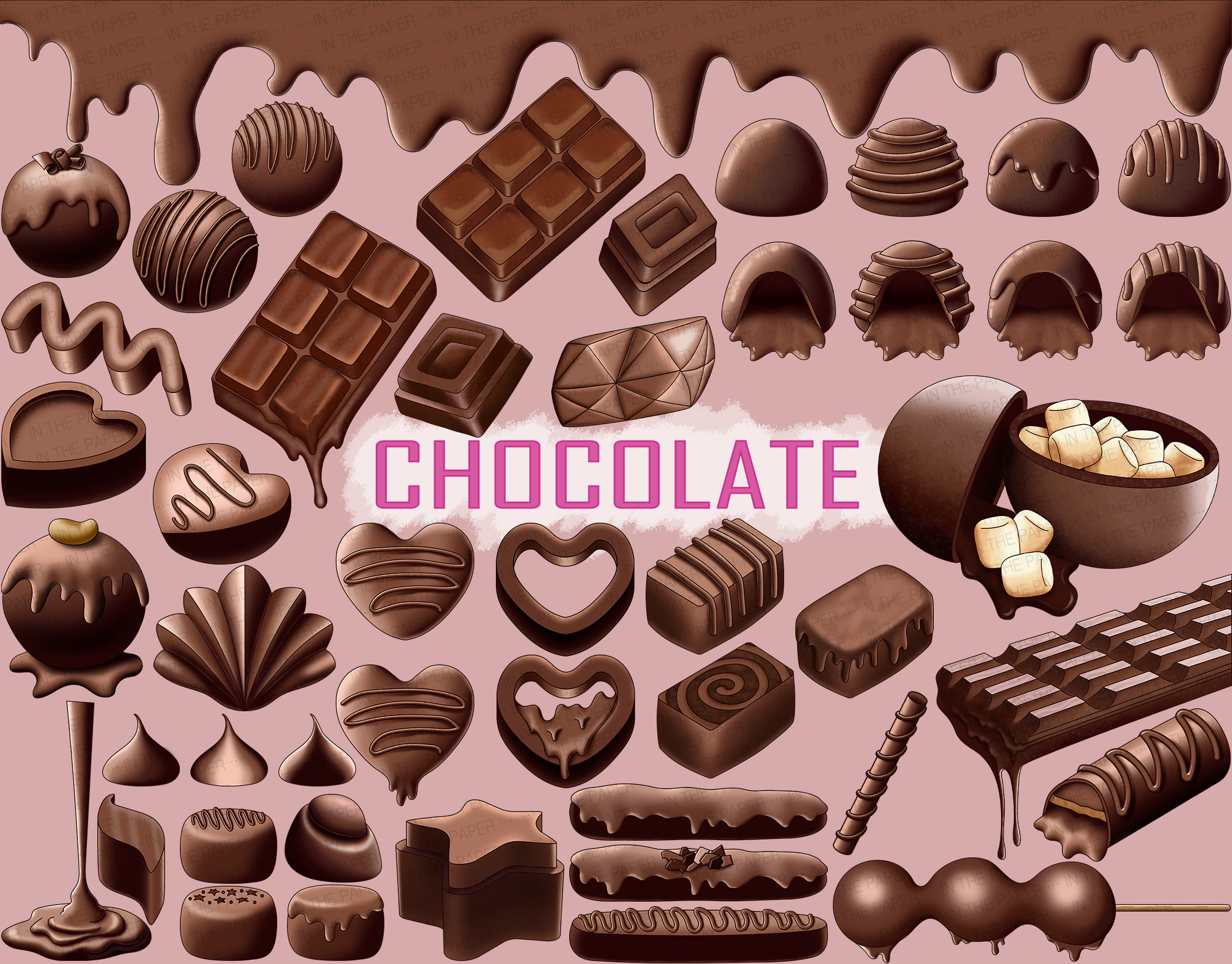 Chocolate PNG | Valentine Day | Dessert | Sweets Clip Art | Inspire Uplift